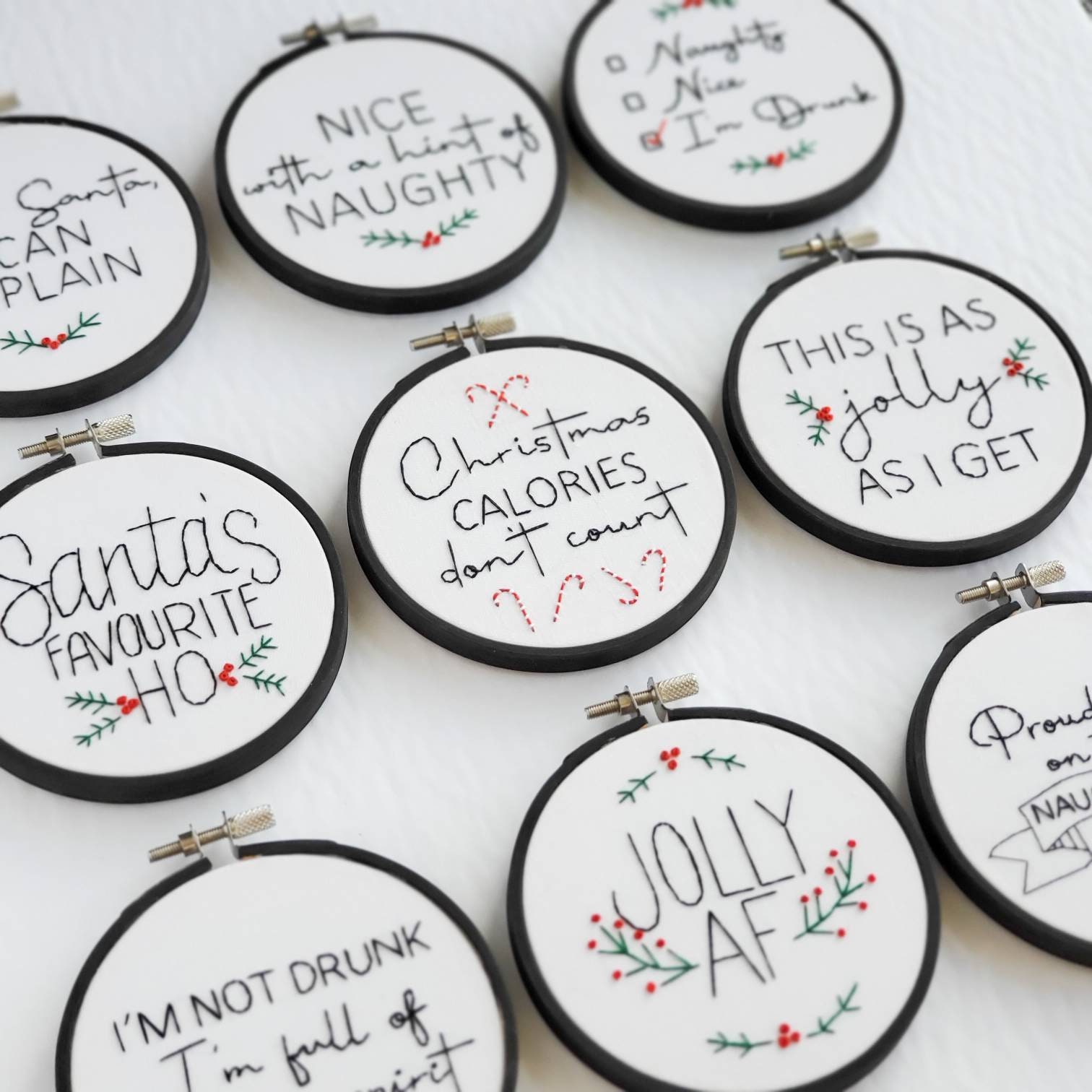 Sassy and Funny Christmas Ornament Bundle - PDF Digital Download ...