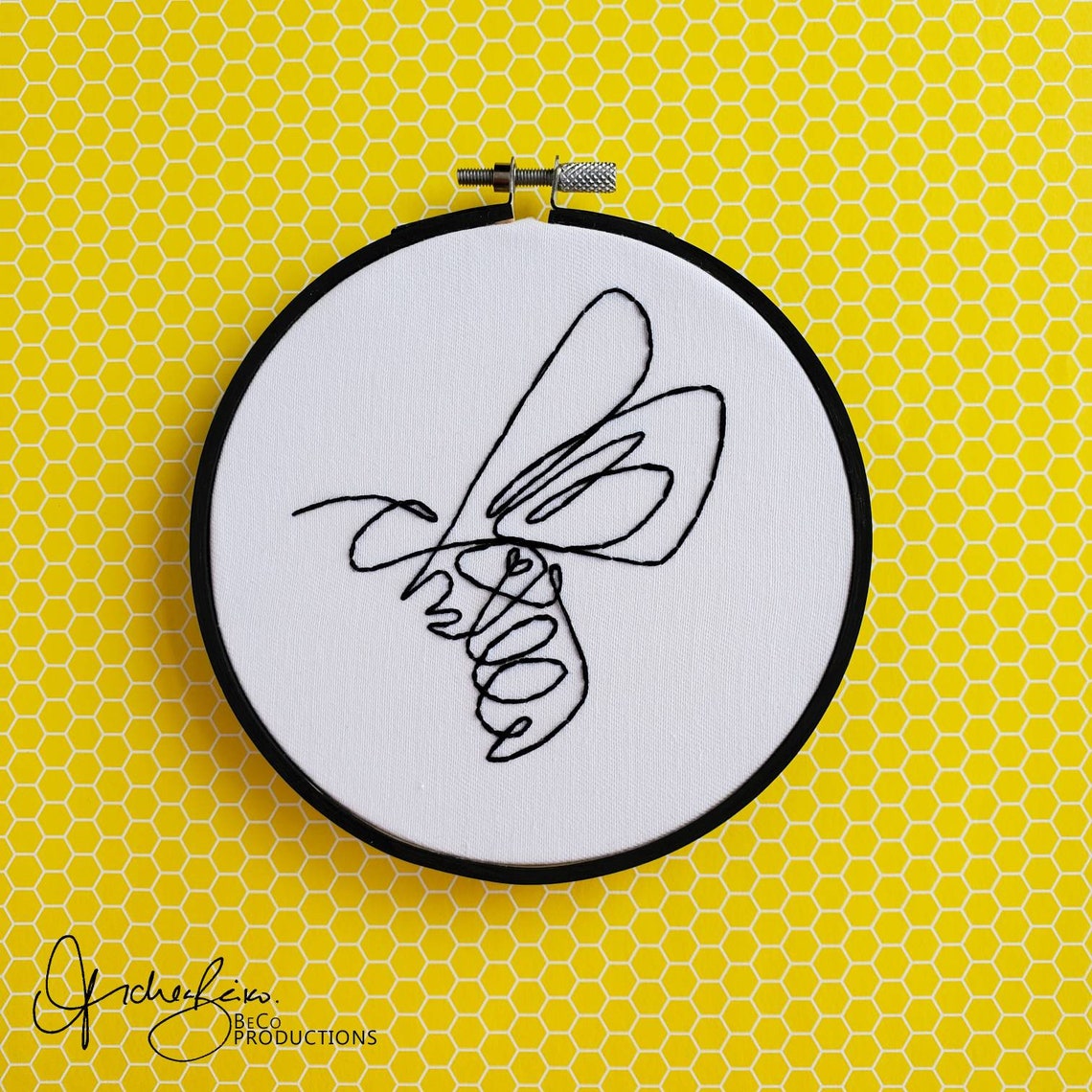 Bee Line Drawing Embroidery Patterns - DIY Digital Download - PDF ...