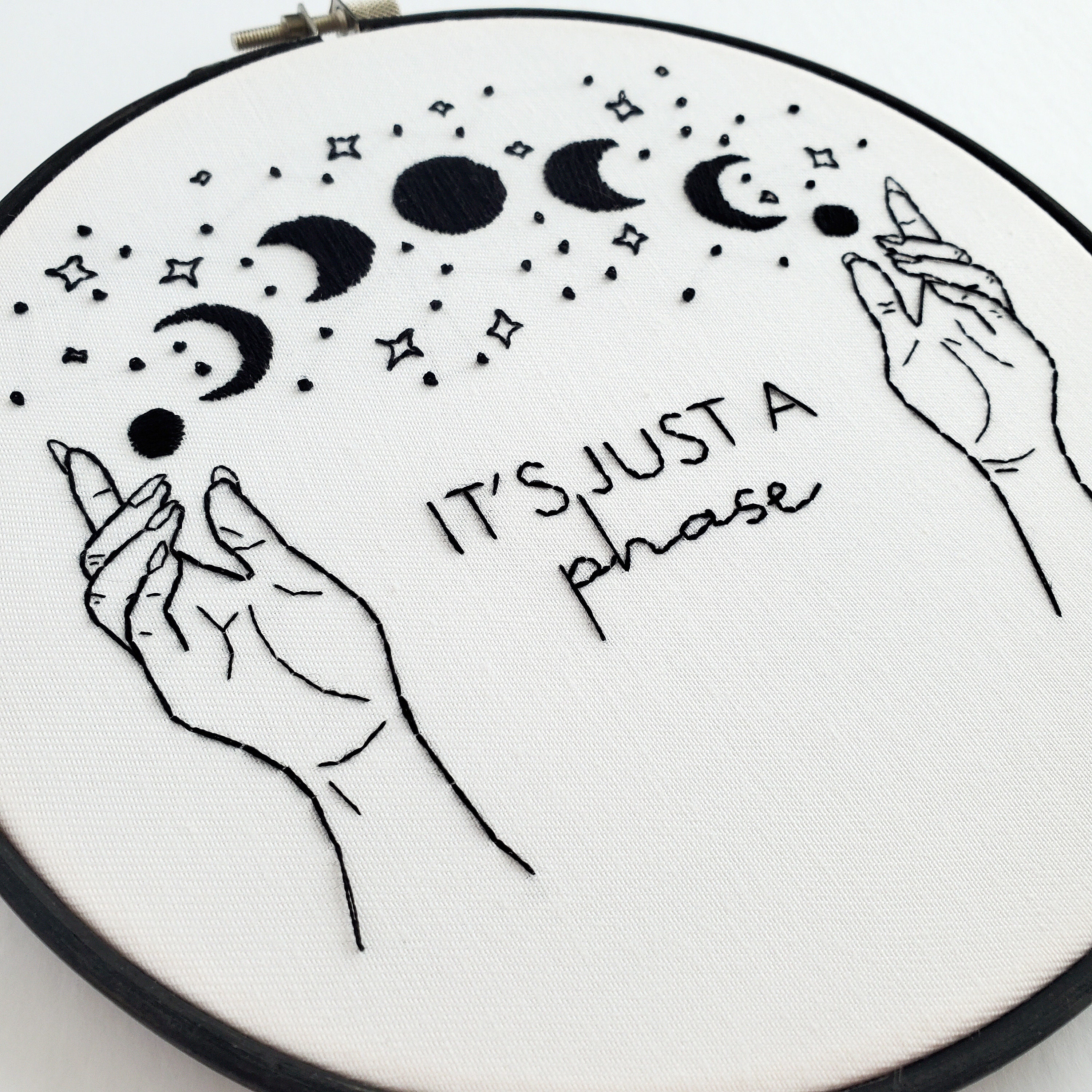 It's Just A Phase - Moon Phase Embroidery Pattern and Guide - DIY ...