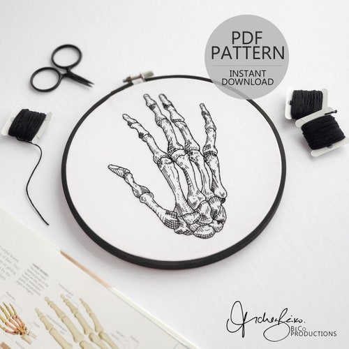 Heart Anatomy Embroidery Pattern DIY Digital Download PDF - Etsy