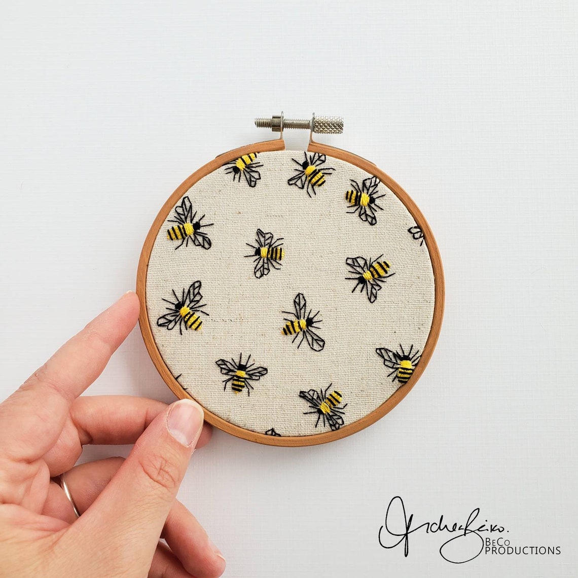 Bee Print Embroidery Pattern & Guide - DIY Digital Download - PDF ...
