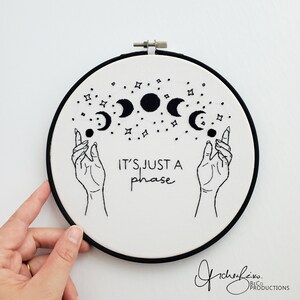 It's Just A Phase - Moon Phase Embroidery Pattern and Guide - DIY ...