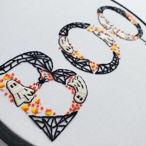 BOO Text Halloween Embroidery Pattern & Guide - PDF Digital Download ...