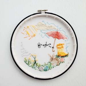 APRIL Monthly Series Wreath Embroidery Pattern & Guide - DIY Digital ...