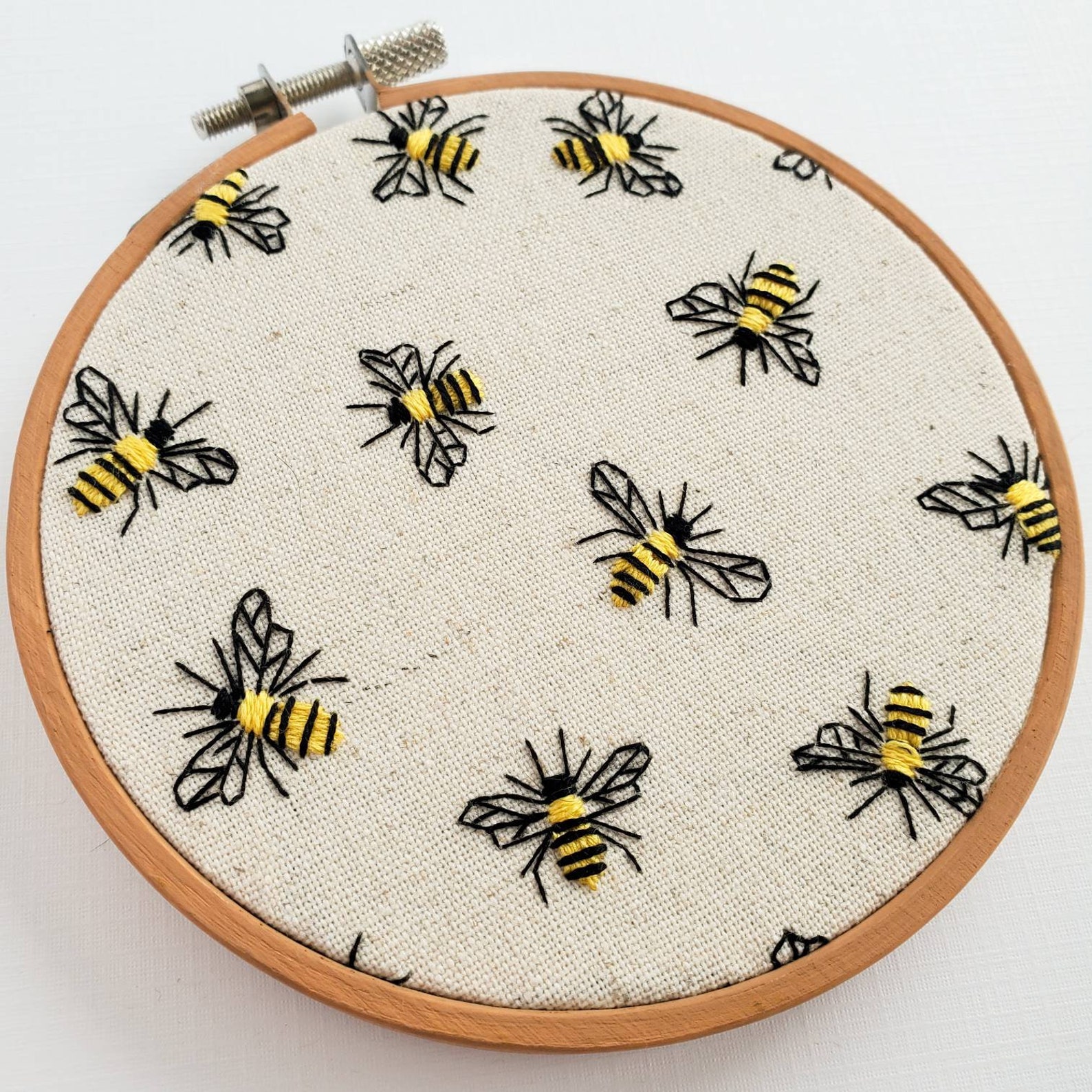 Bee Print Embroidery Pattern & Guide - DIY Digital Download - PDF ...