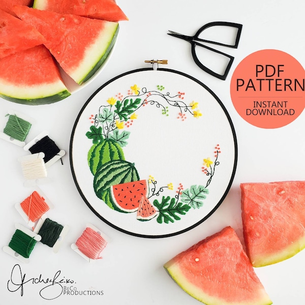 Watermelon Pattern - Etsy