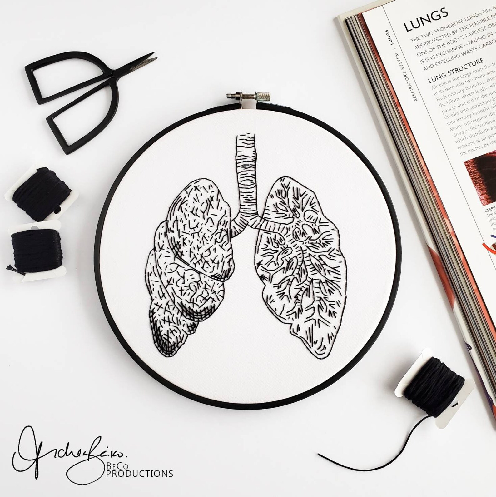 Anatomy Embroidery Series BUNDLE - PDF Digital Download Embroidery ...