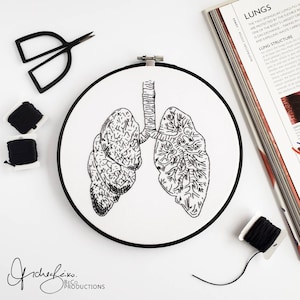 Anatomy Embroidery Series BUNDLE - DIY Digital Download - PDF Pattern ...