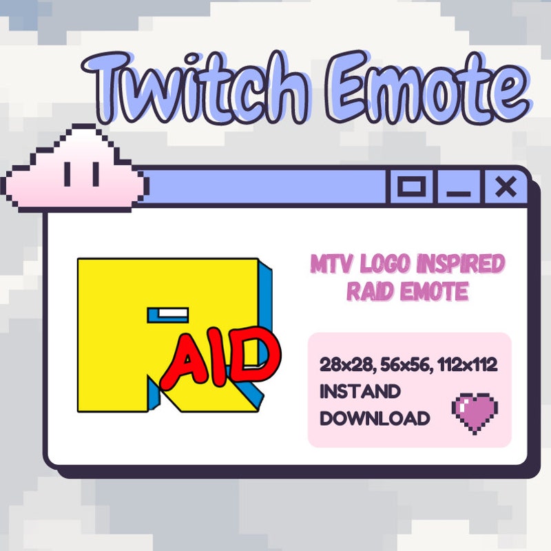 Twitch Raid Emote - Etsy
