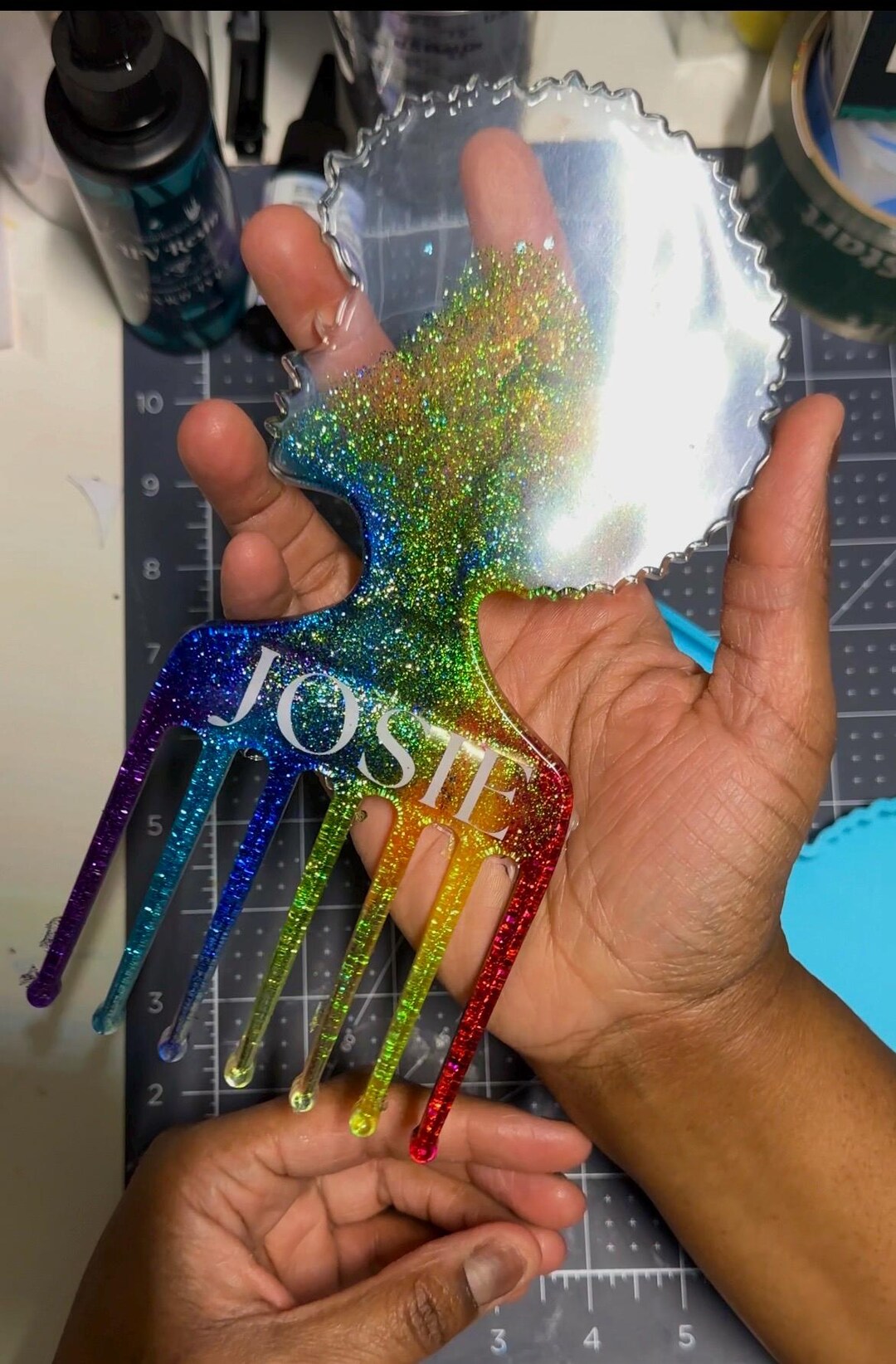 Personalized Afro Hair Pick| Customize Hair Accessory - Etsy