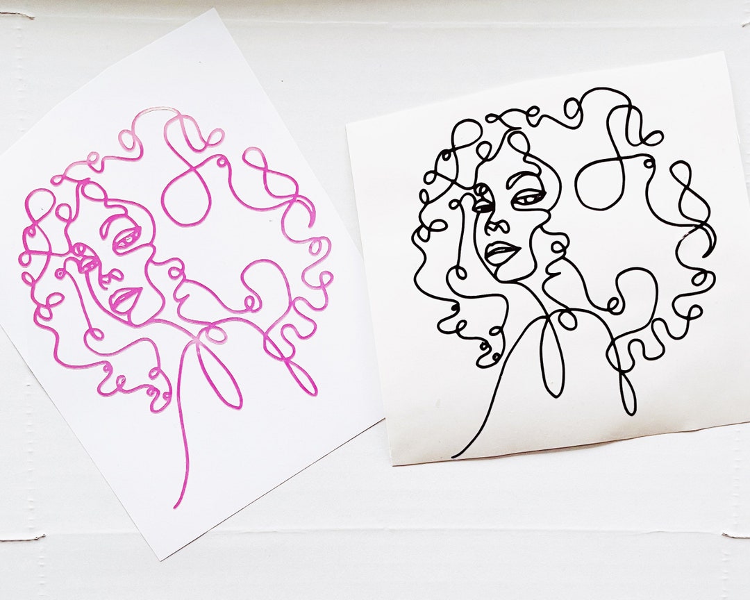 Minimalist Decals, One Line Art, Female Decal, Continuous Line Art ...