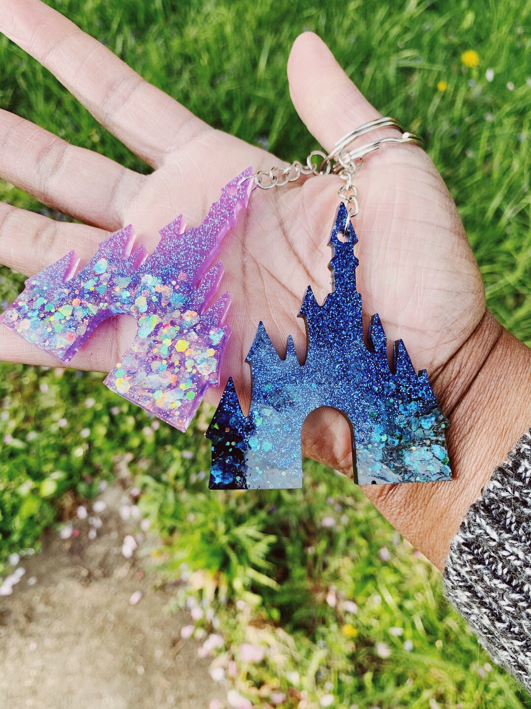 Whimsical Castle Keychain - Fairy Tale Disney Magic Inspired - Etsy