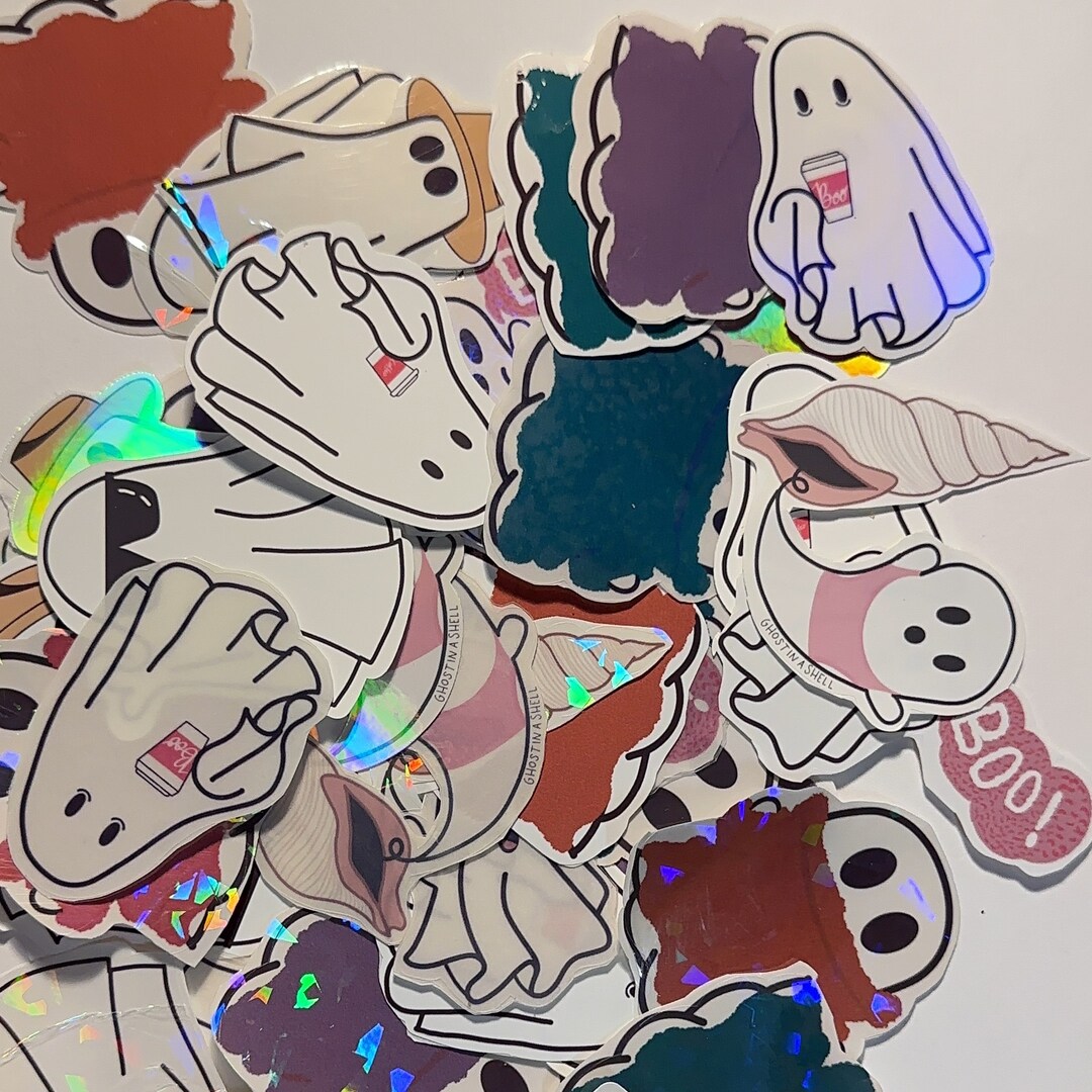 Ghost Stickers | Cool Ghost Stickers | Cute Ghost Stickers | Spooky ...