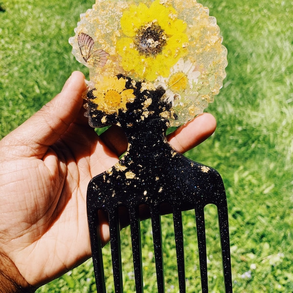 Afro Hair Pick - Etsy