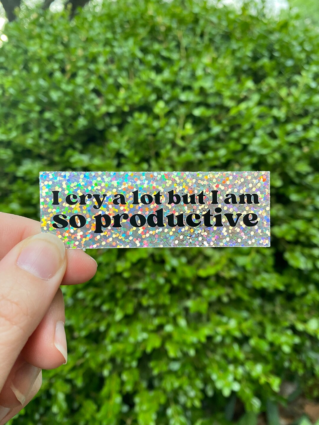 Taylor Swift Sticker - I Cry A Lot but I Am so Productive - 1”x3” - Etsy