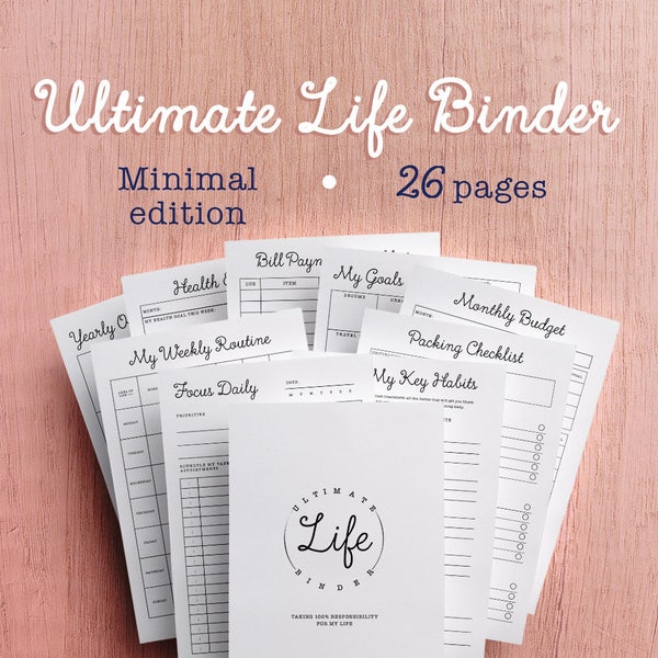 Life Binder - Etsy