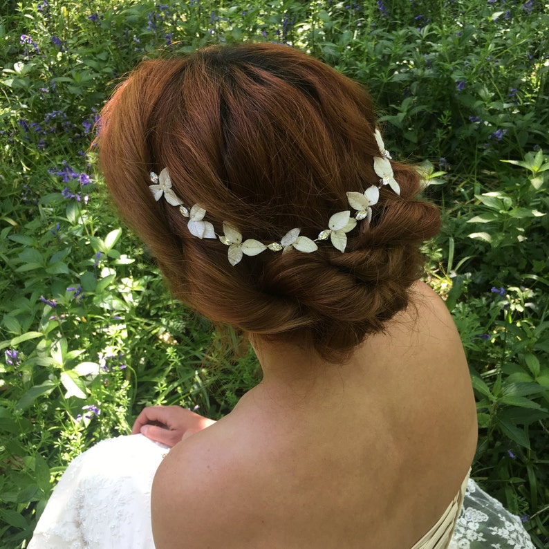 Gold Woodland Wedding Crown, Rose Gold Bohemain Bridal Leaf Headpiece ...