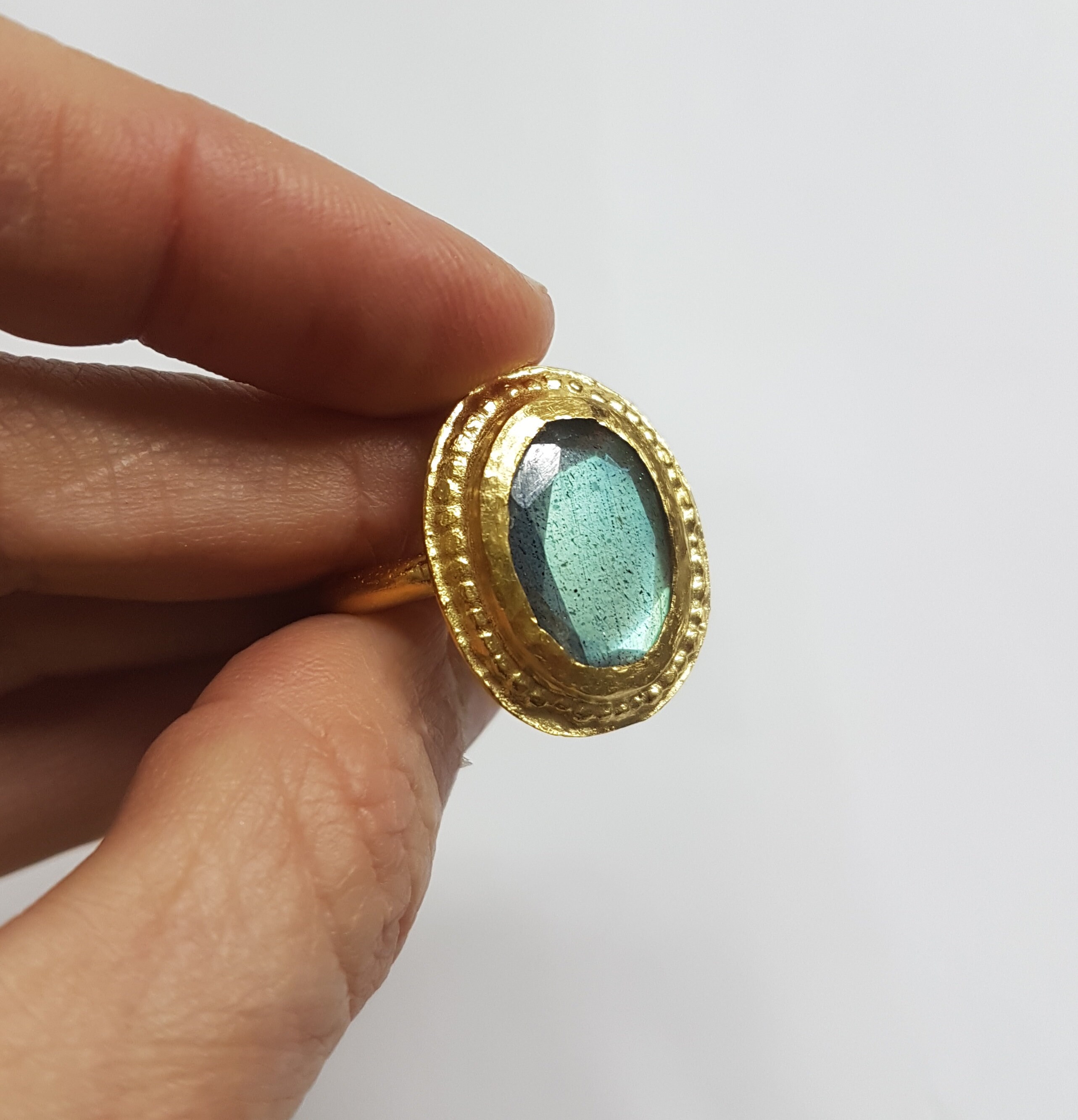 Labradorite ring large labradorite ring labradorite gold | Etsy