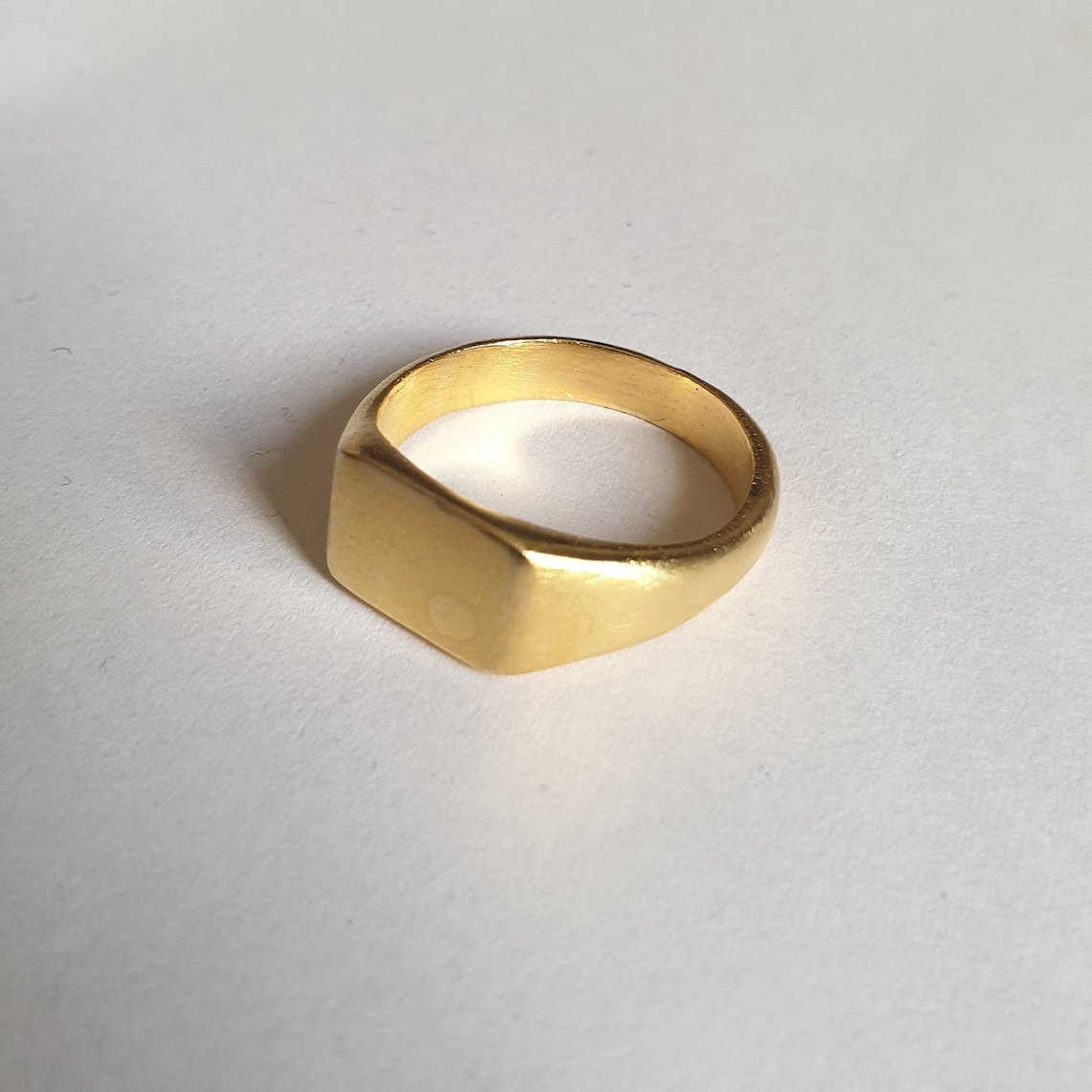 Gold Signet Ring Signet Ring Women Gold Pinky Ring Pinky - Etsy