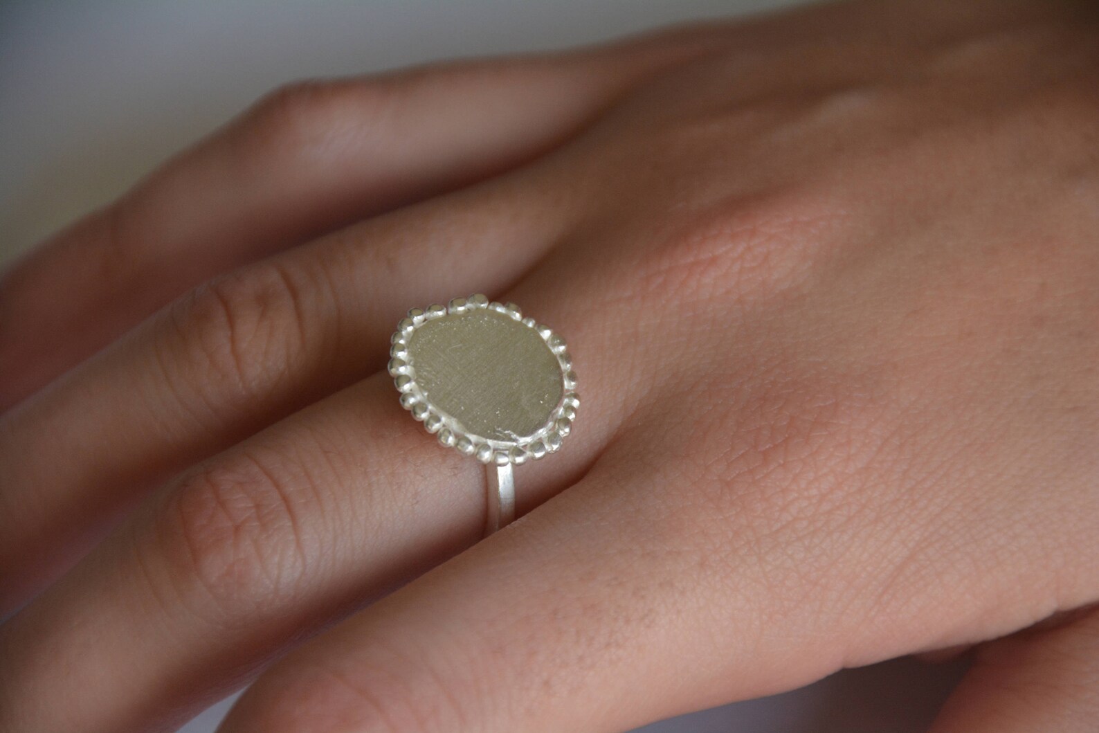 Gold disc ring gold round ring gold statement ring gold | Etsy