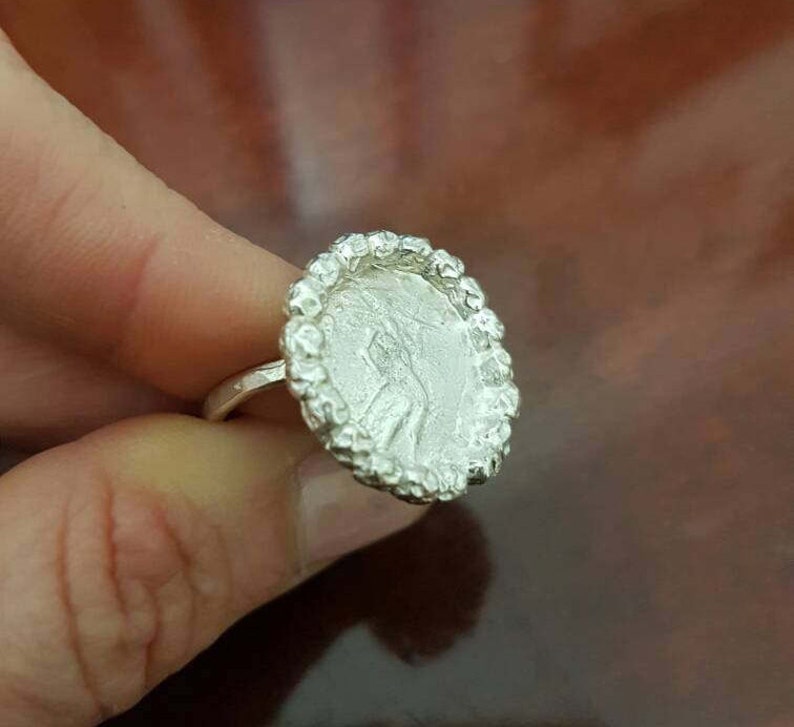 Coin Ring Women Antique Coin Ring Cocktail Ring Statement | Etsy