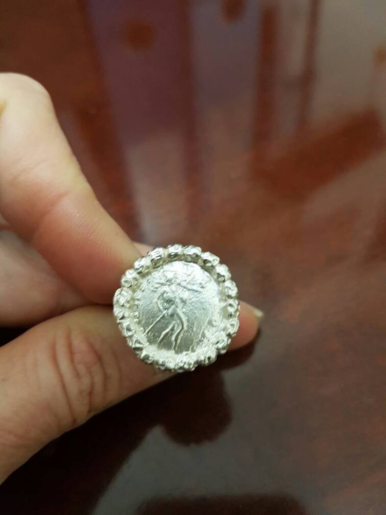 Coin Ring Women Antique Coin Ring Cocktail Ring Statement | Etsy