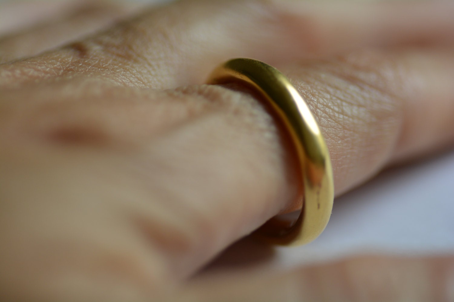 Wedding Band Women 14k Gold Ring Simple Gold Ring Solid | Etsy