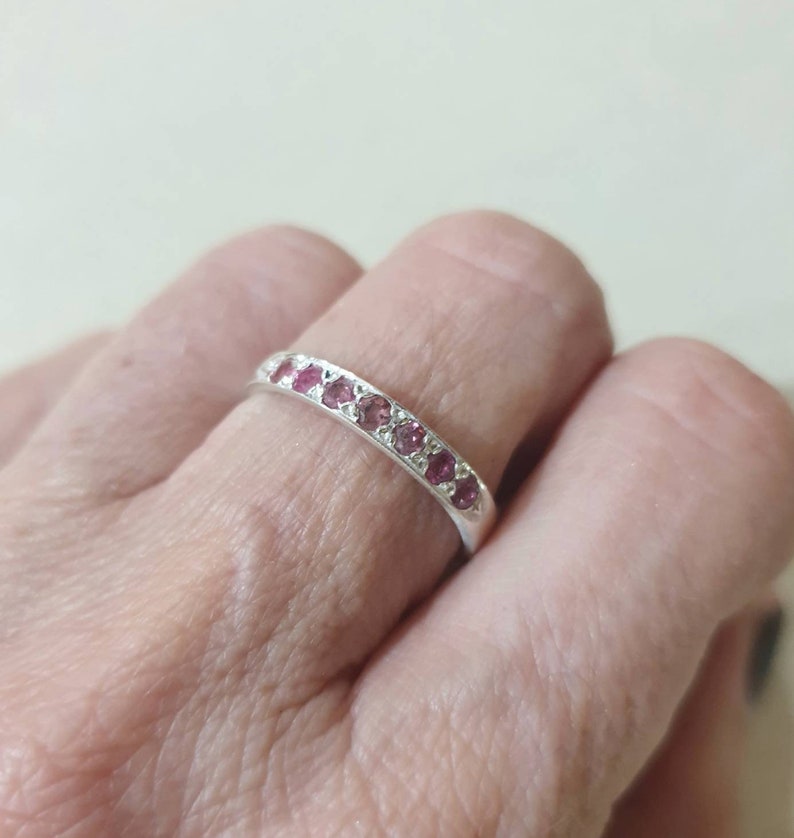 Tourmaline Ring October Birthstone Ring Pink Tourmaline | Etsy