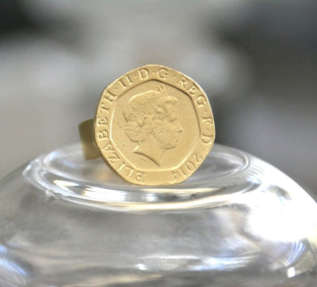 Signet Ring Women, Gold Coin Ring, Signet Ring, Pinky Coin Ring, Coin ...