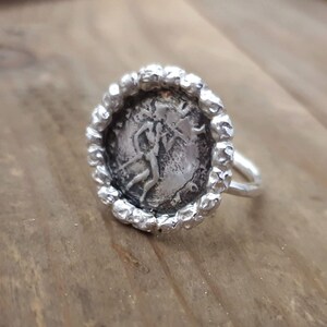 Coin Ring Women, Antique Coin Ring, Cocktail Ring, Statement Ring ...
