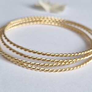 Stacking Gold Bangles 14k, Bangle Bracelet, Women Braided Bracelet ...