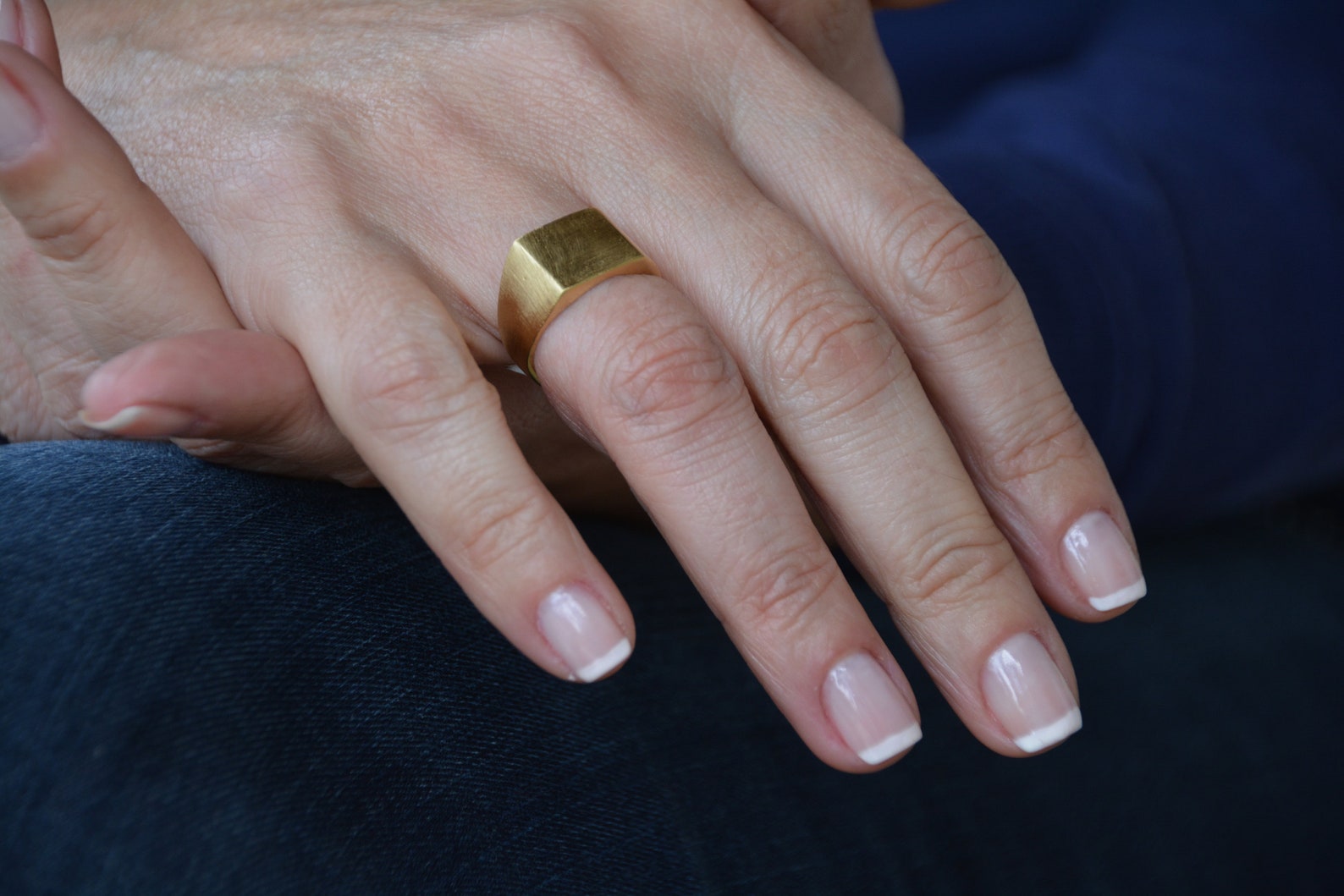 Signet Ring Women Gold Signet Rings Custom Signet Ring - Etsy