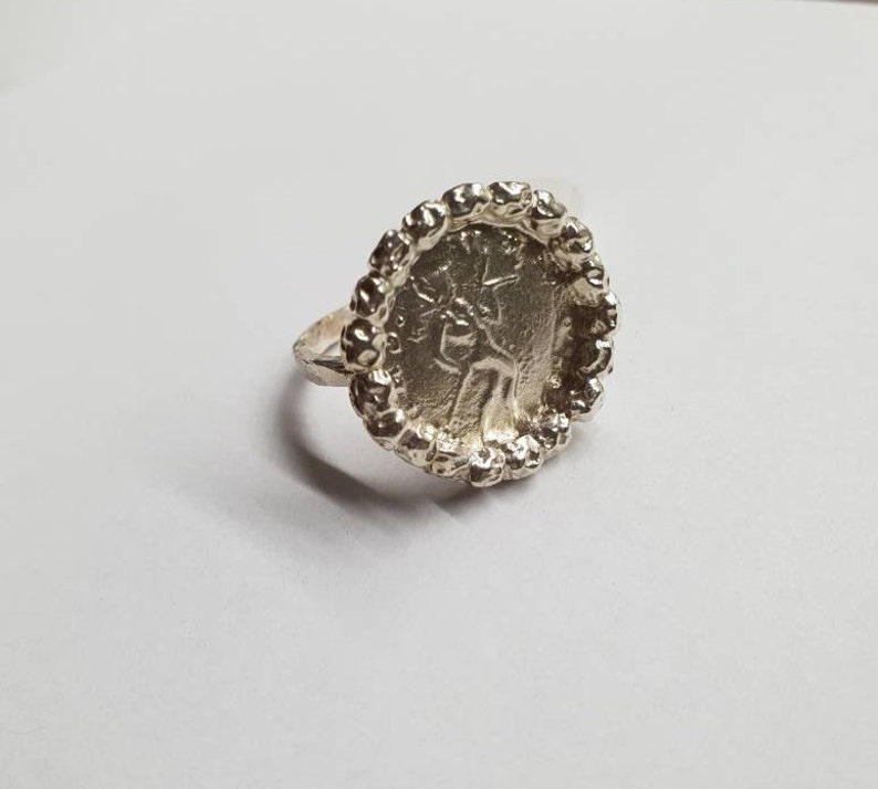 Coin Ring Women Antique Coin Ring Cocktail Ring Statement | Etsy