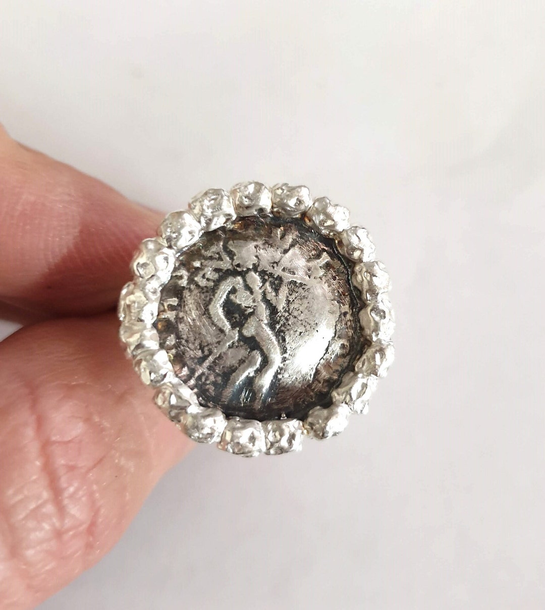 Coin Ring Women, Antique Coin Ring, Cocktail Ring, Statement Ring ...