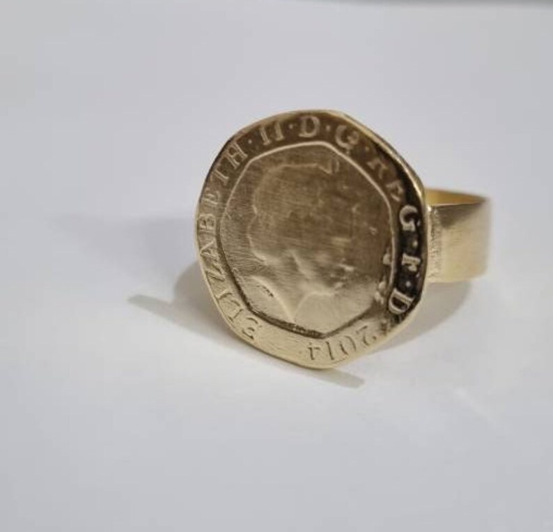 Signet Ring Women Gold Coin Ring Signet Ring Pinky Coin - Etsy Israel