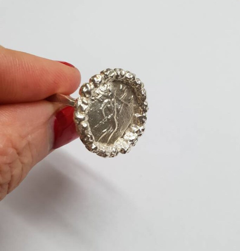 Coin Ring Women Antique Coin Ring Cocktail Ring Statement | Etsy