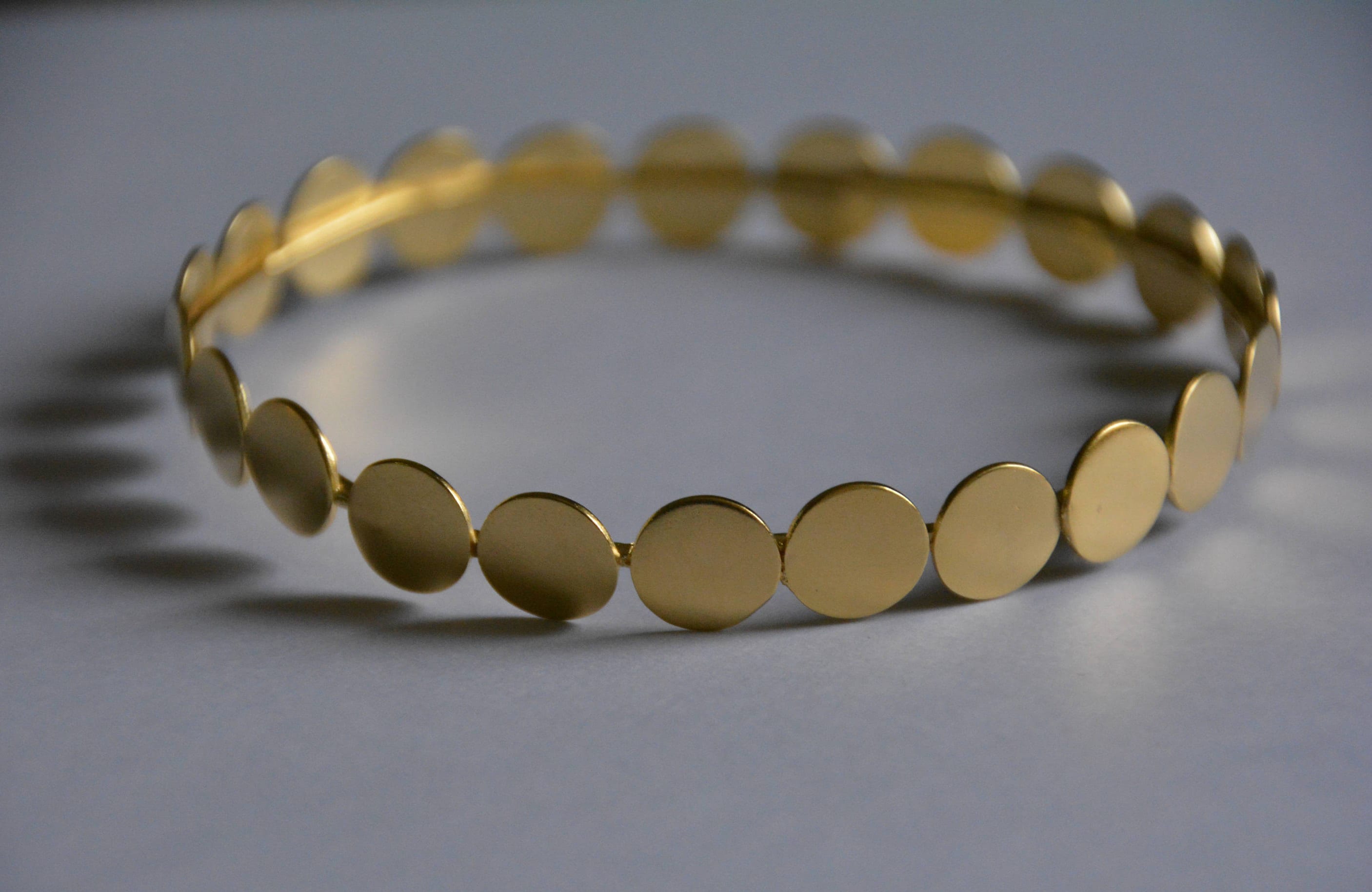 Gold bangle bracelet 14k gold circles bracelet bangle | Etsy