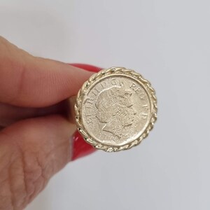 Solid Gold Coin Ring, Antique Style Ring, Romantic Jewelry for Women ...