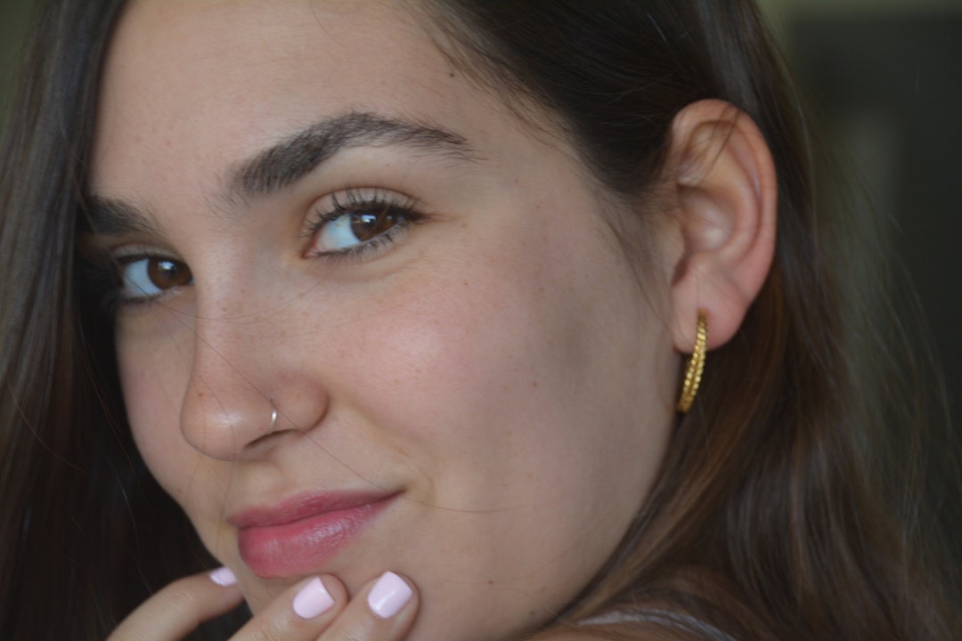 Braided Hoop Earrings, Gold Hoop Earrings, Large Hoop Earrings, Open ...