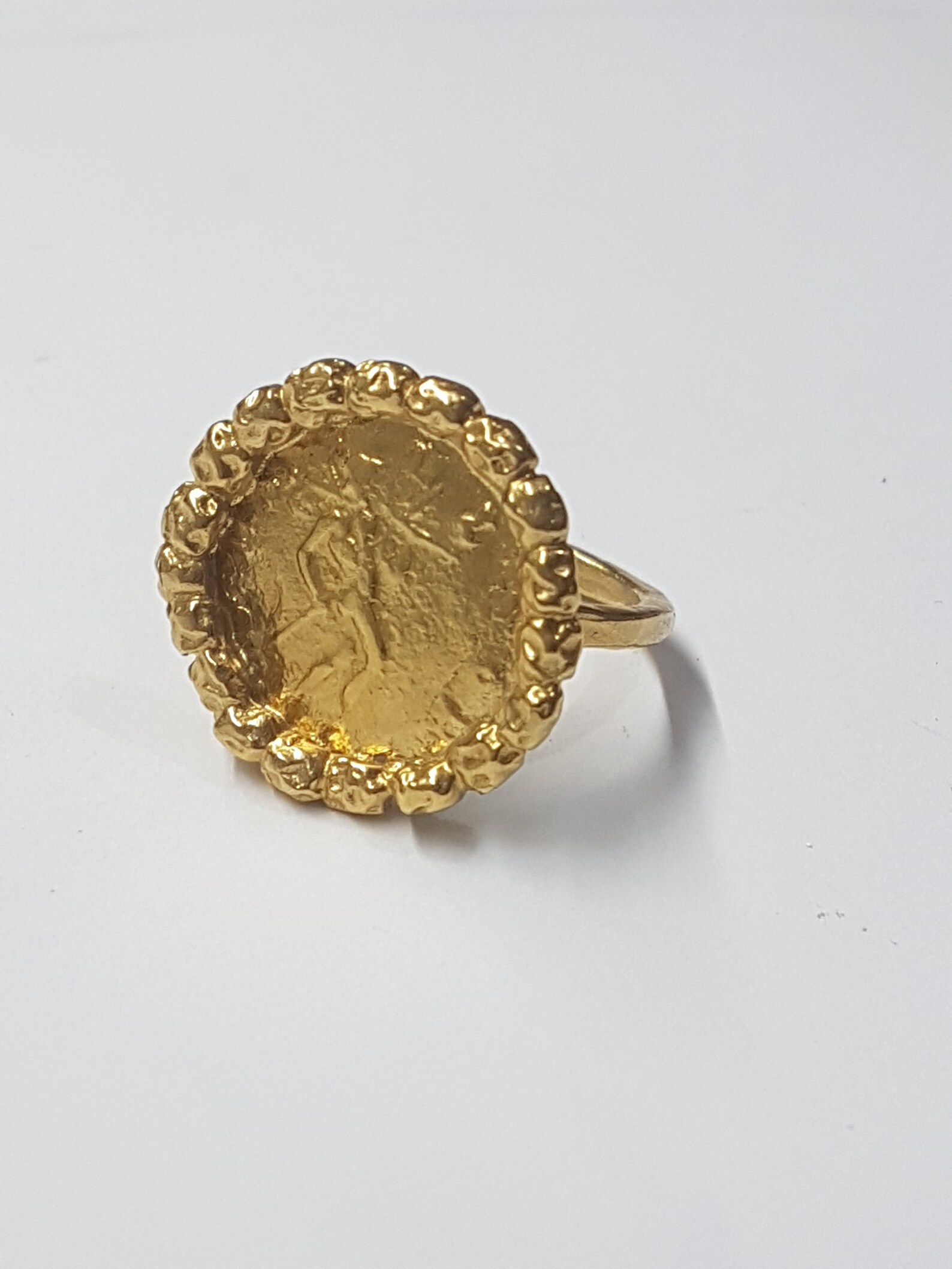 Antique Coin Ring, Gold Coin Ring, Cocktail Ring Vintage, Antique Ring ...