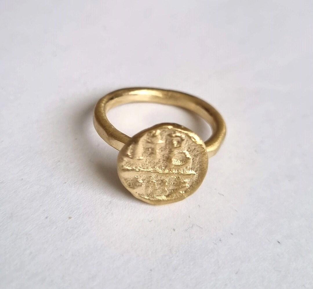 Antique Coin Ring, Gold Coin Ring, Cocktail Ring Vintage, Antique Ring ...