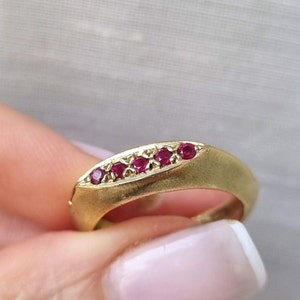 Gold Ruby Ring, Signet Ring Women, Silver Signet Ring, Marquise Ring ...