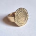 Gold Coin Ring, Romantic Jewelry for Women, Elegant Gold Ring, Silver ...
