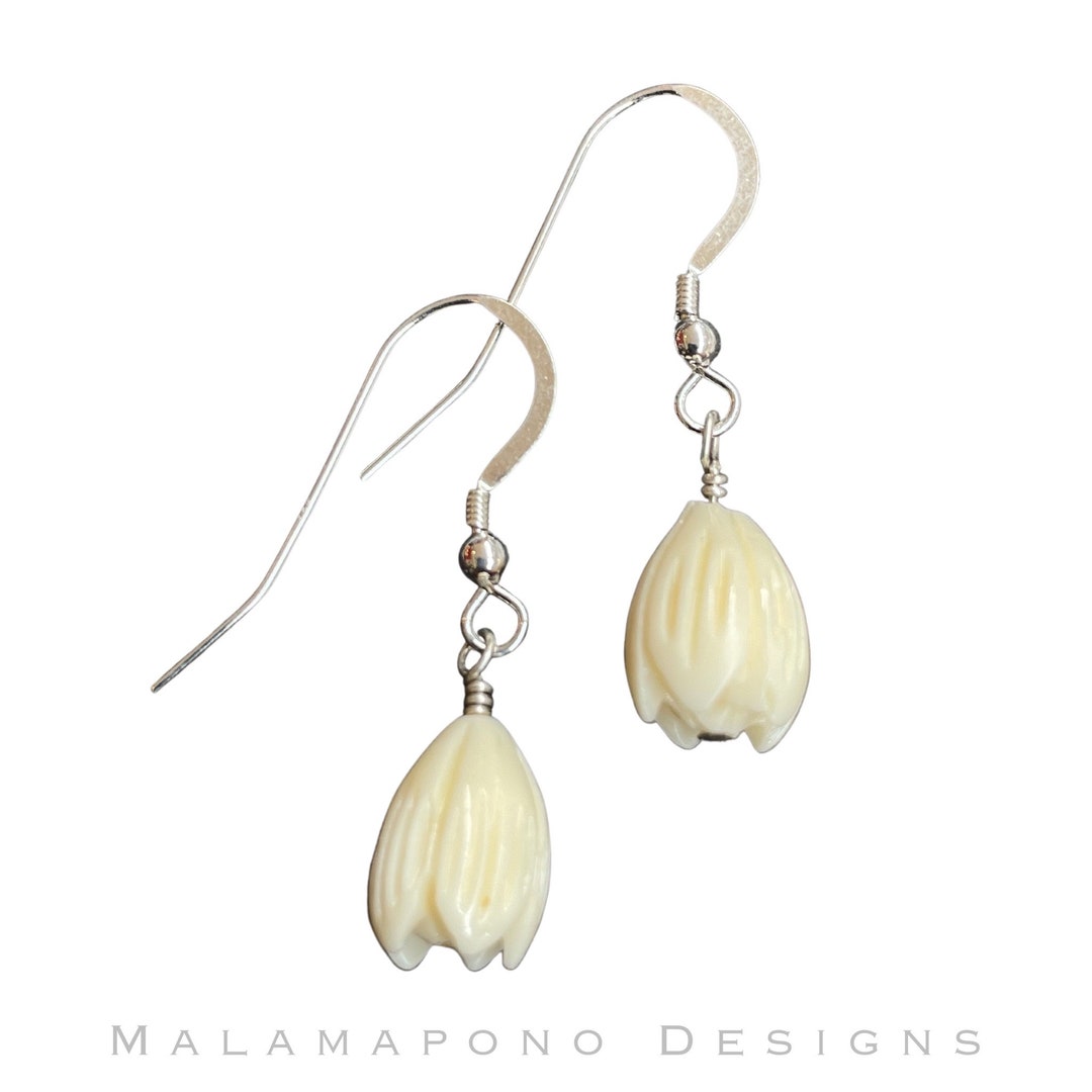 14K Gold Filled Single Pikake Drop Earrings Jasmine Flower - Etsy