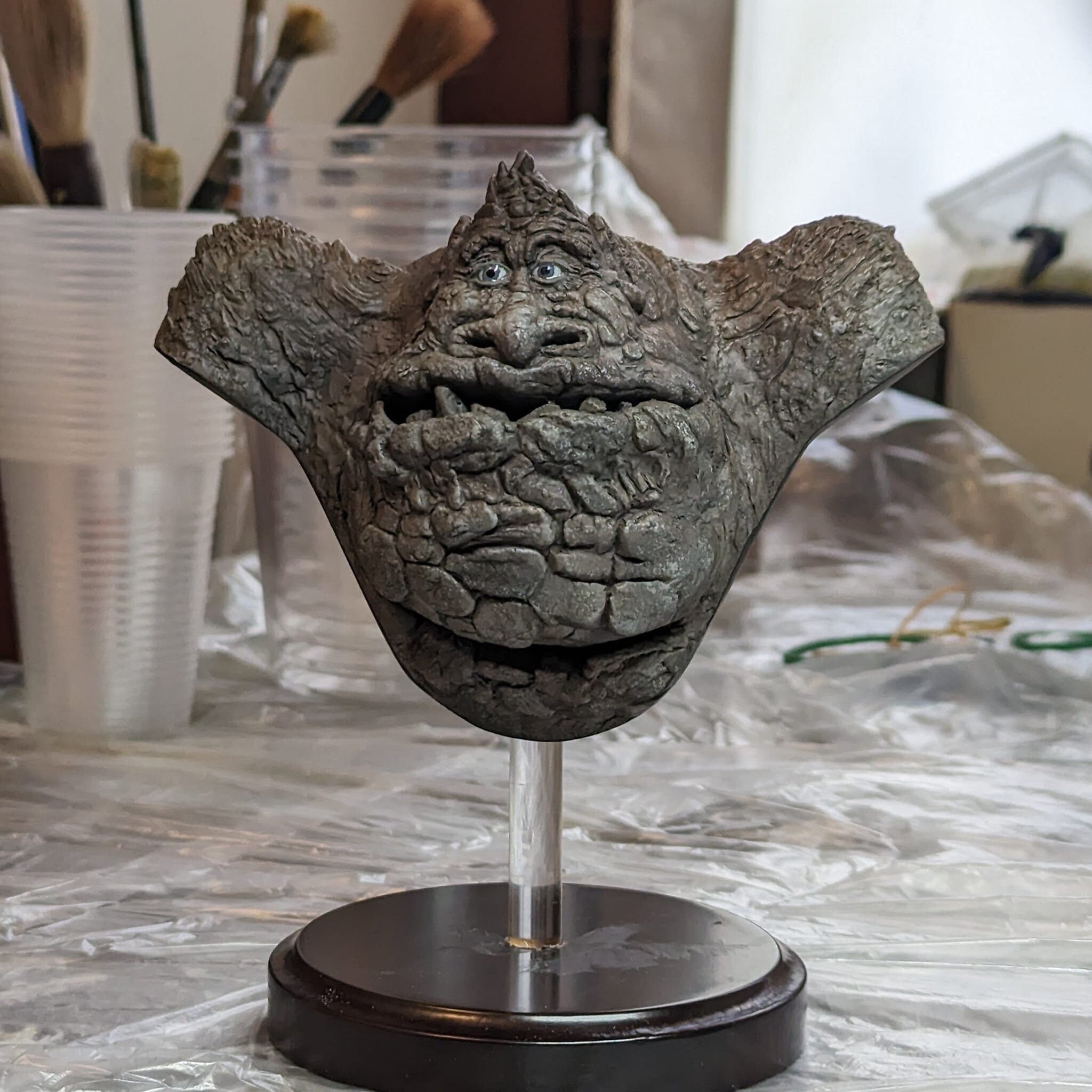 Rockbiter Inspired by the Movie Neverending Story Sculpture Falkor Rock ...