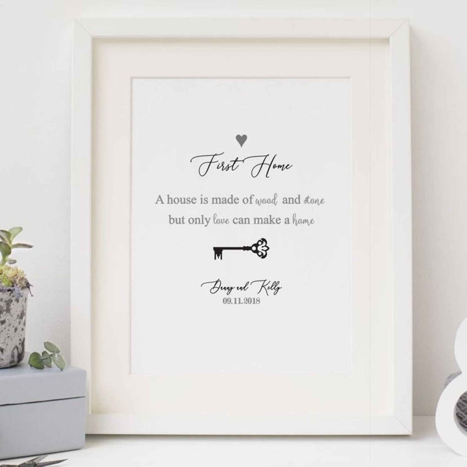 First Home Gift House warming Gift First Home Quote Our | Etsy