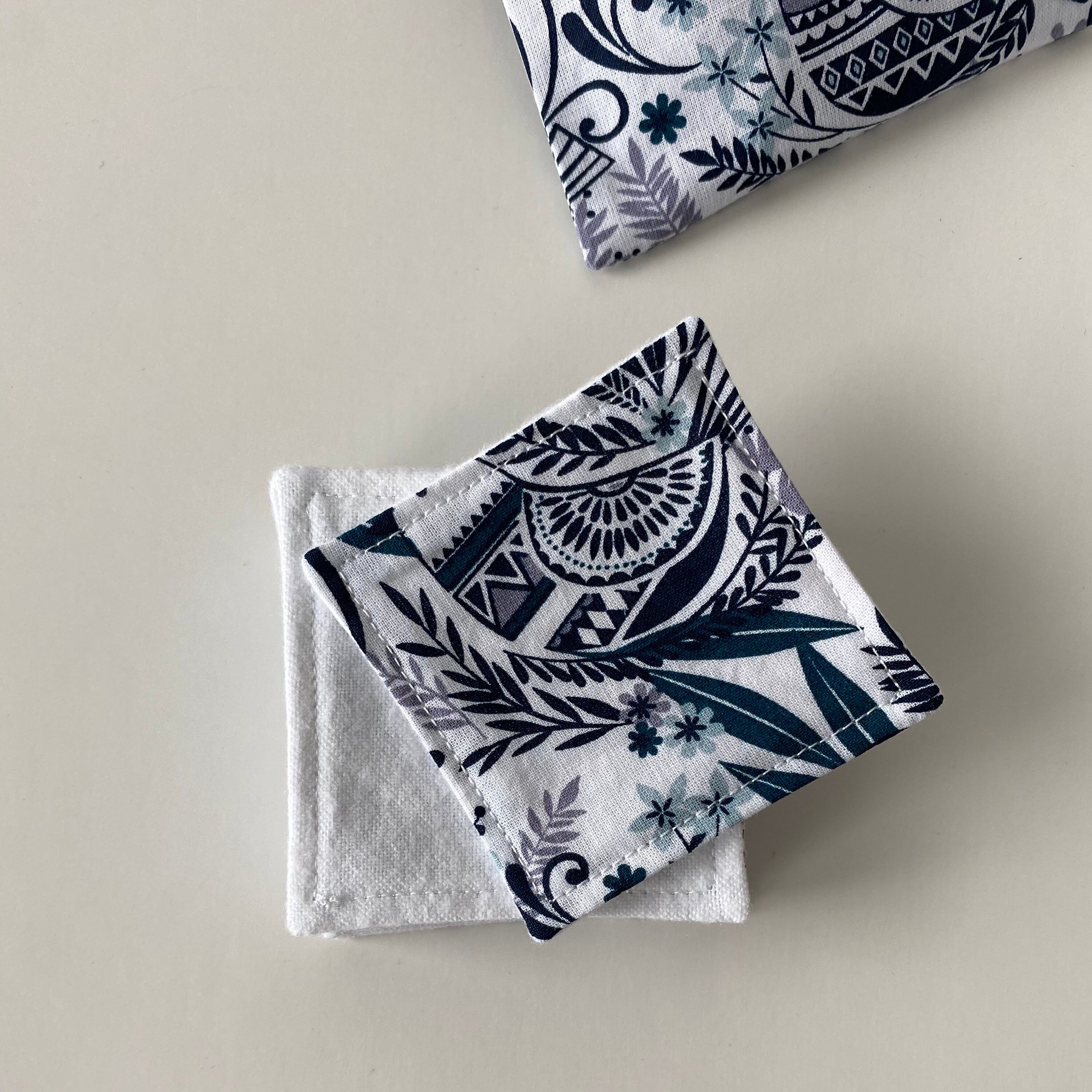 Eco-Friendly Cotton Squares Set of 10 Pads with Storage Bag | Etsy