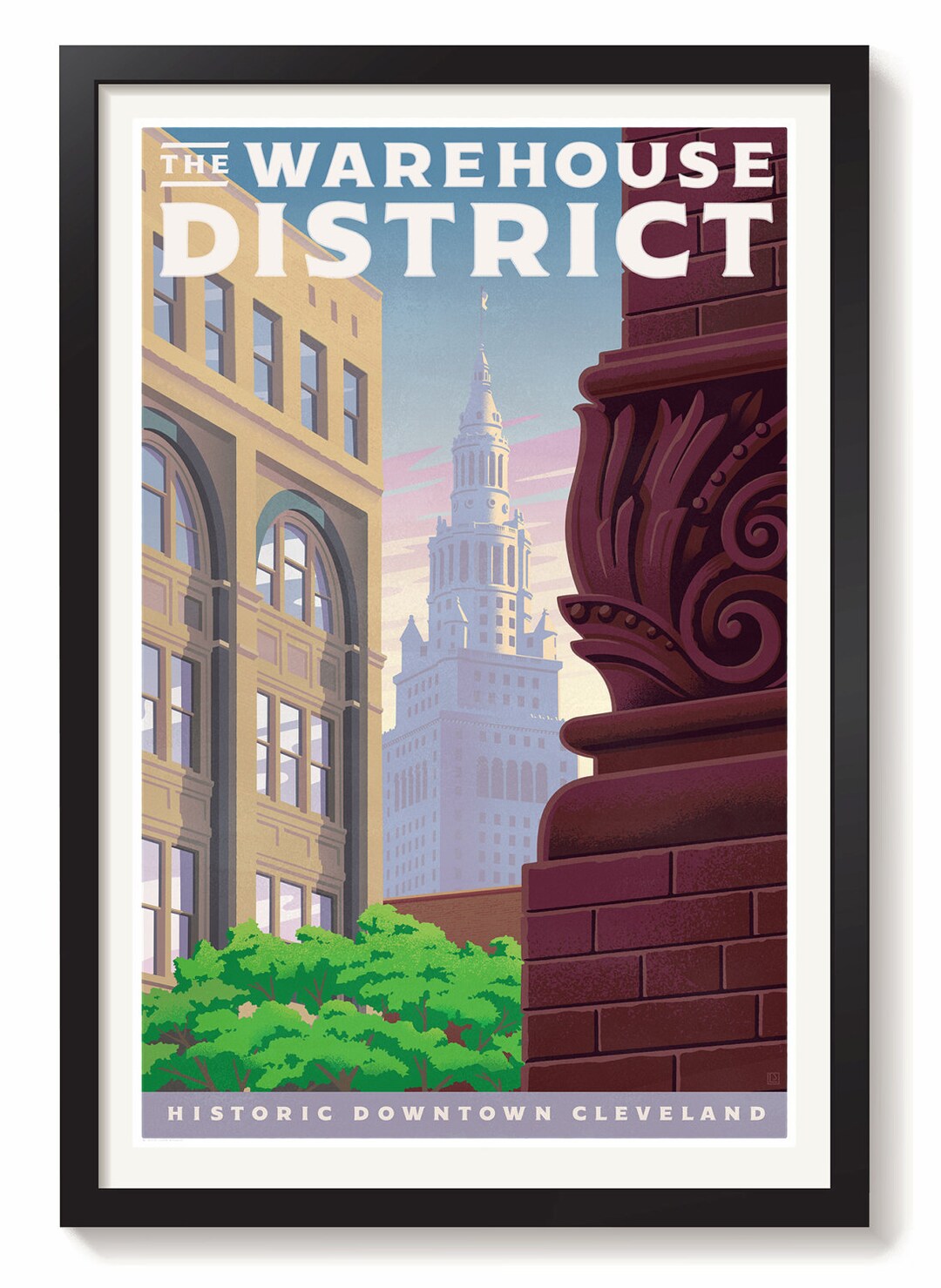 Cleveland Ohio Warehouse District Giclee Print Unframed - Etsy