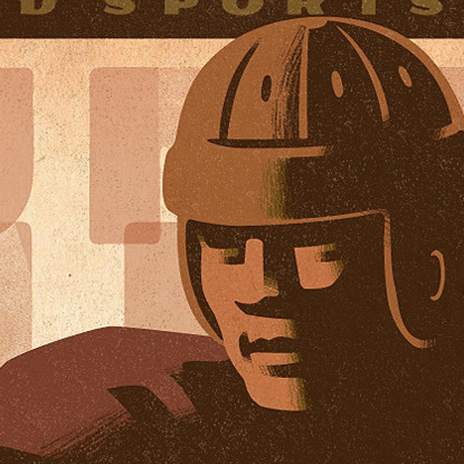 Cleveland Bulldogs Giclee Print Unframed. - Etsy