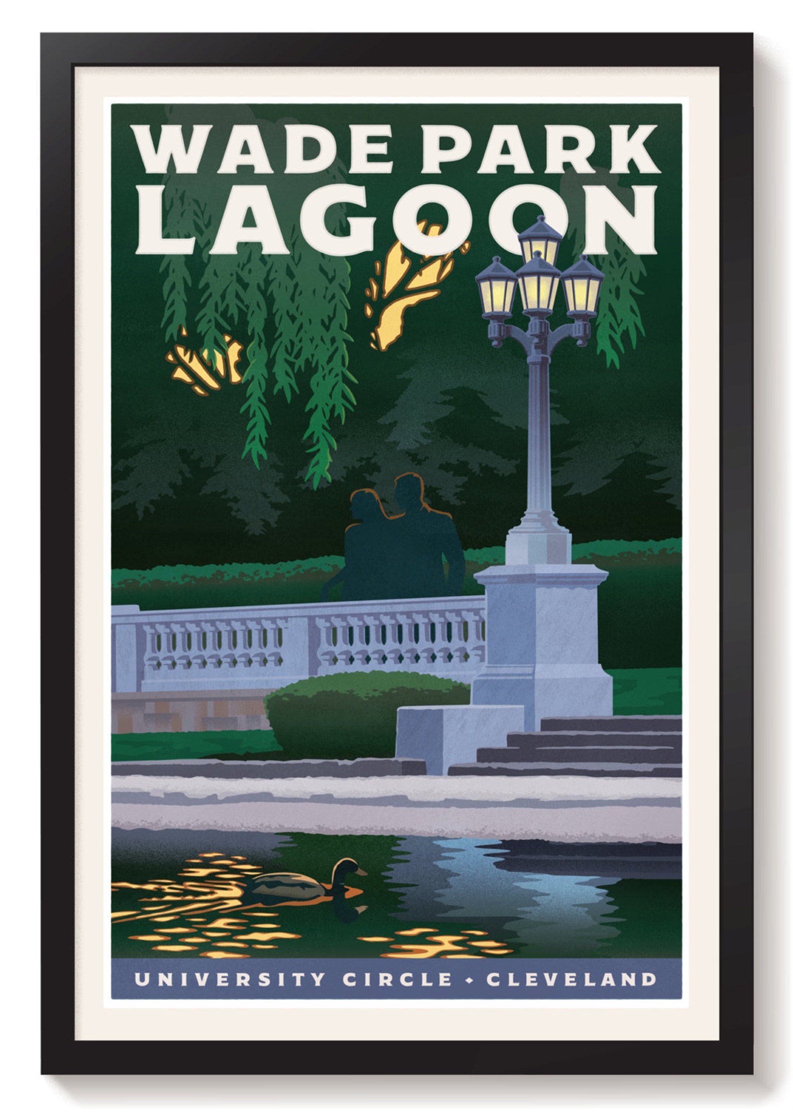 Cleveland Ohio Wade Lagoon Giclee Print Unframed. - Etsy